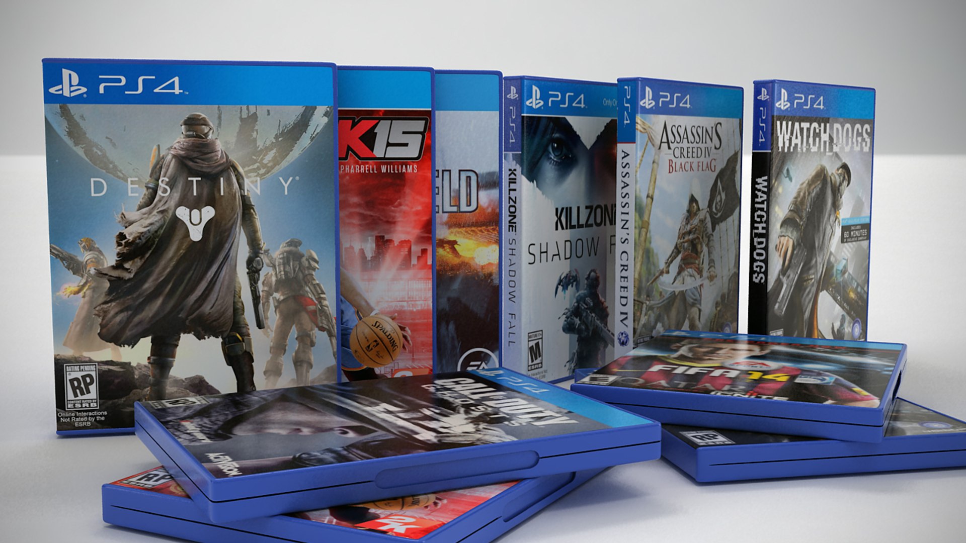 3d Ps4 Gamecase Model