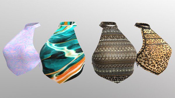 3D model Casual top - 4 colors - TurboSquid 1741619