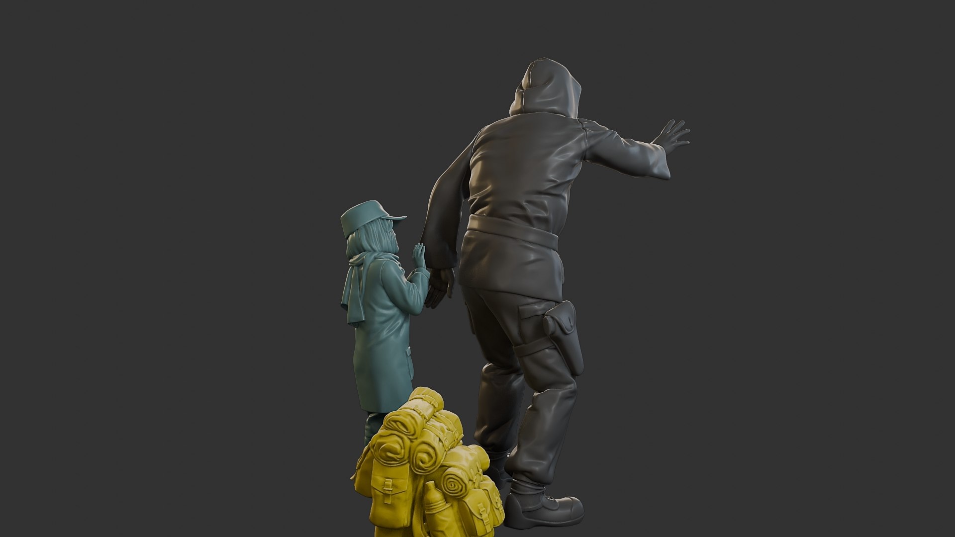 Post-Apocalyptic Male PAM2 006B 3D Model - TurboSquid 2396079