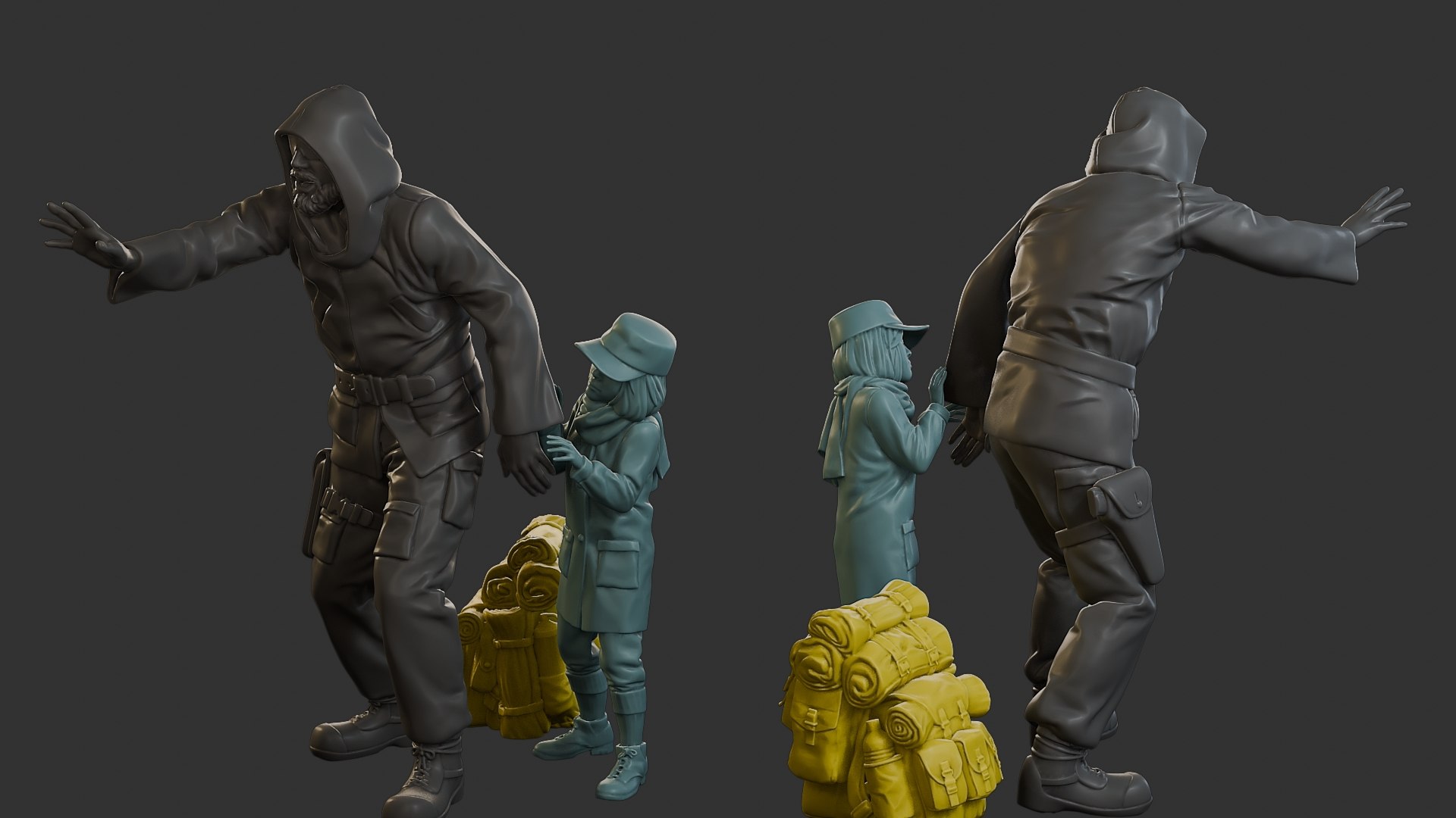 Post-Apocalyptic Male PAM2 006B 3D Model - TurboSquid 2396079