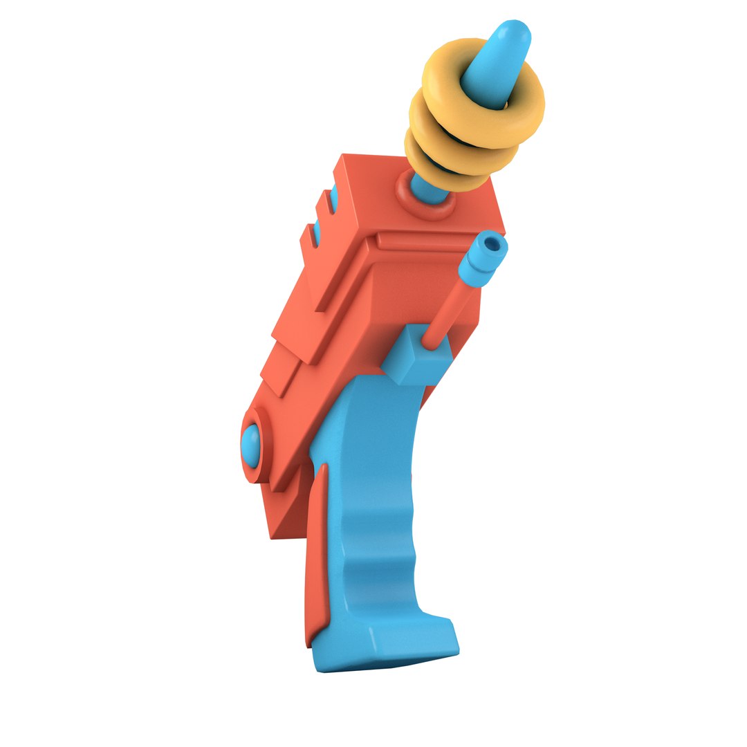 Cartoon Laser Gun 3D Model - TurboSquid 1467745