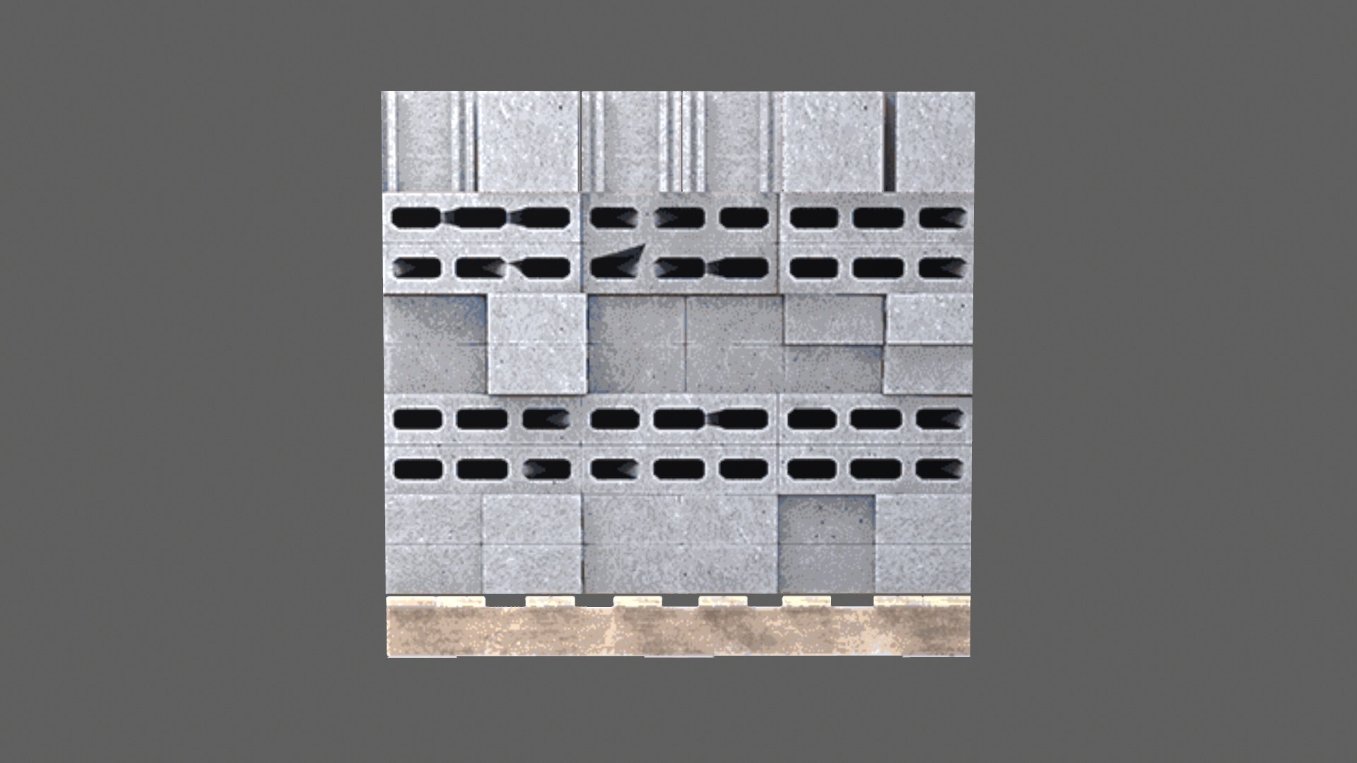 3D Concrete Block - TurboSquid 2330302