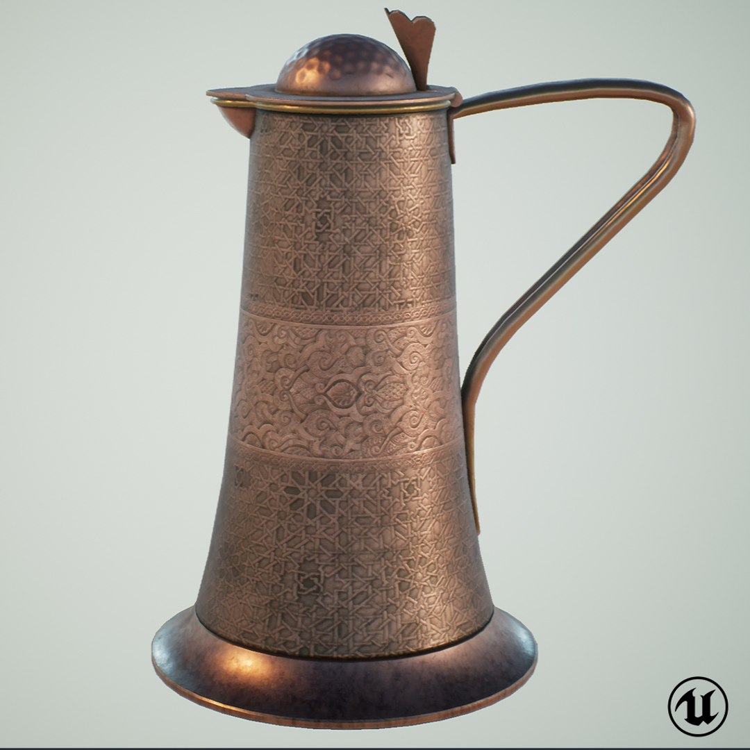 Copper Jug 3D Model - TurboSquid 1687737