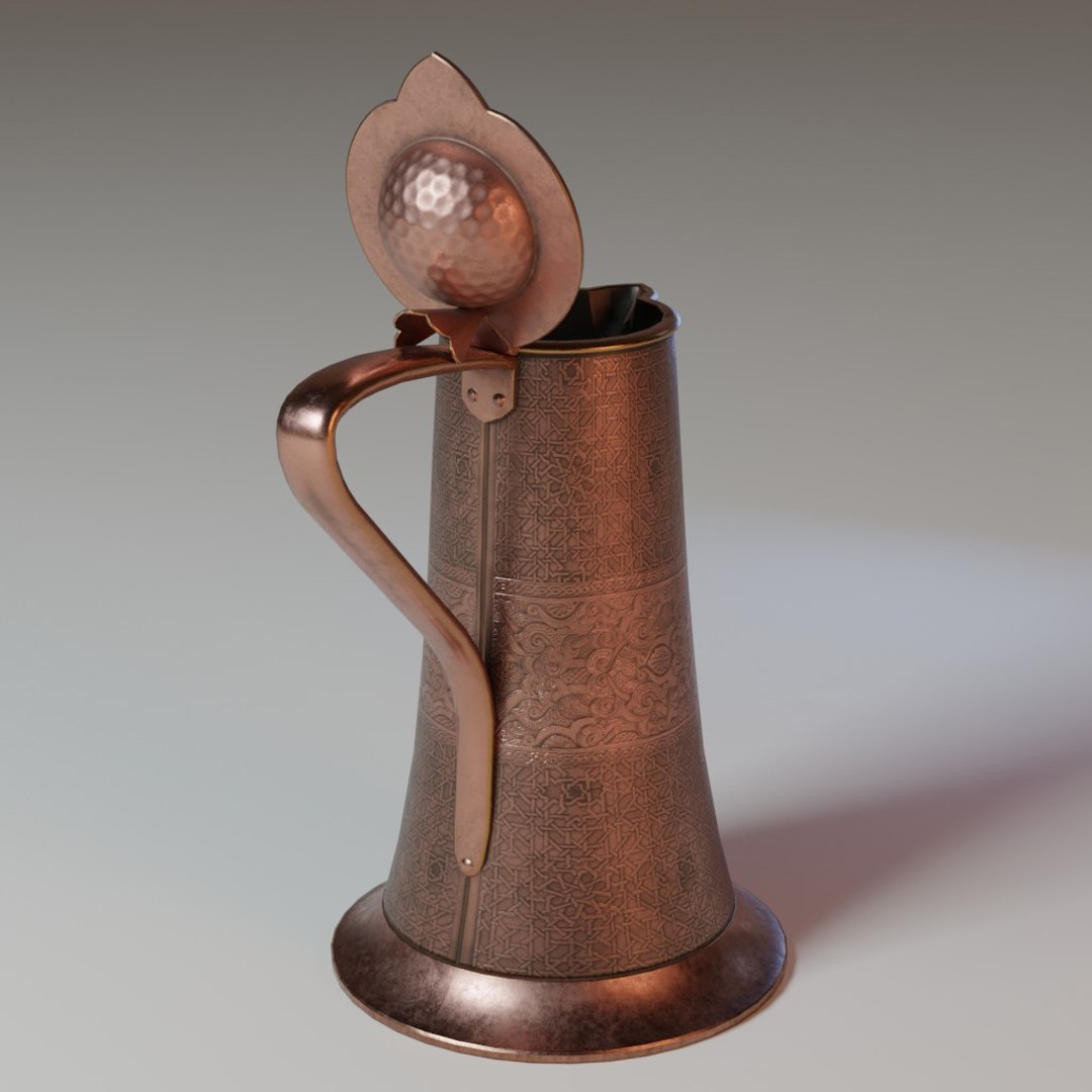 Copper Jug 3D Model - TurboSquid 1687737
