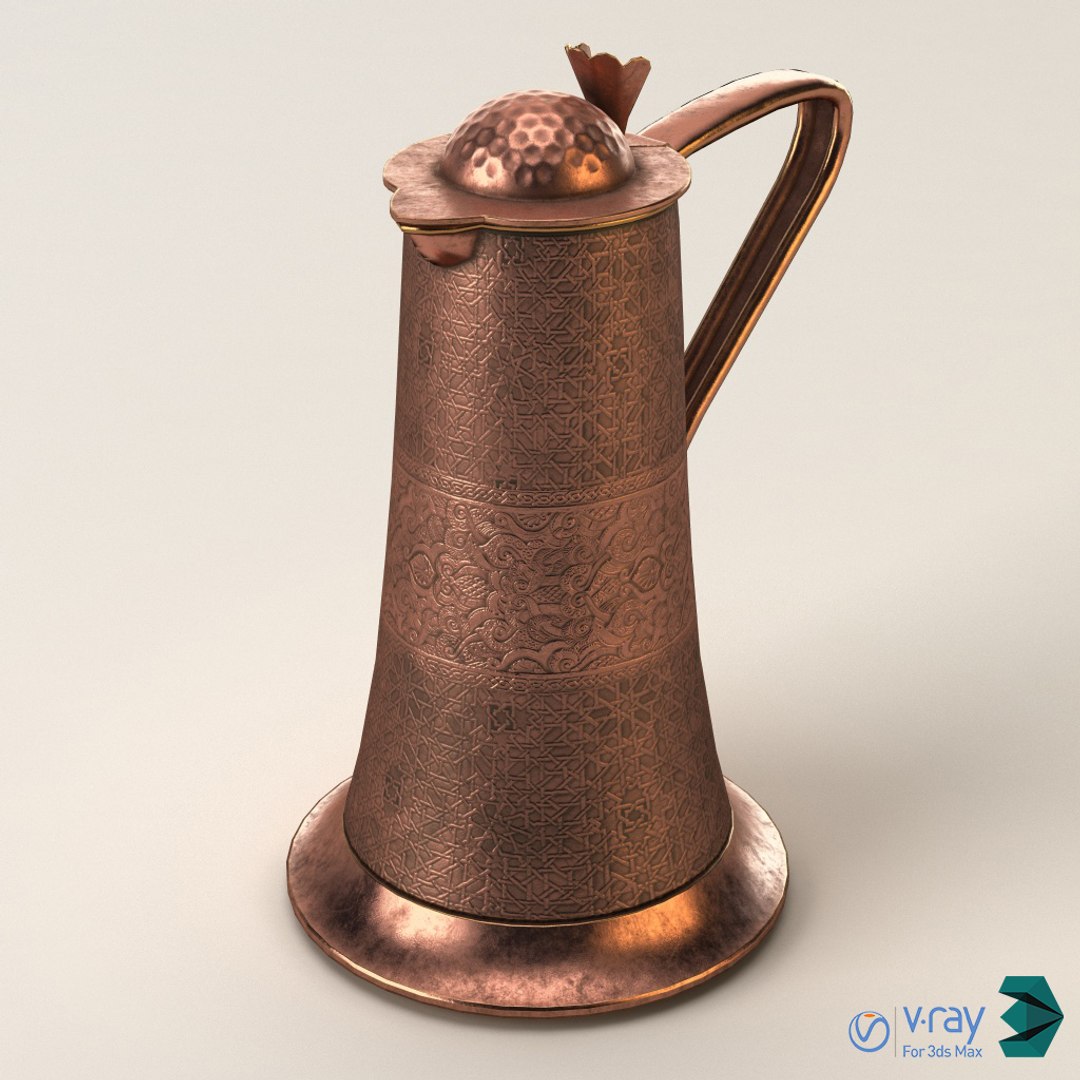 Copper Jug 3D Model - TurboSquid 1687737