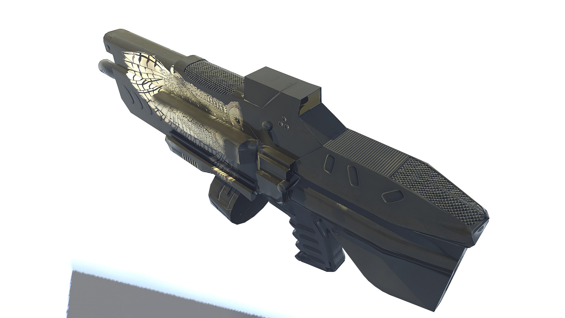 3D Model Modern Machine Gun Owl - TurboSquid 1871891