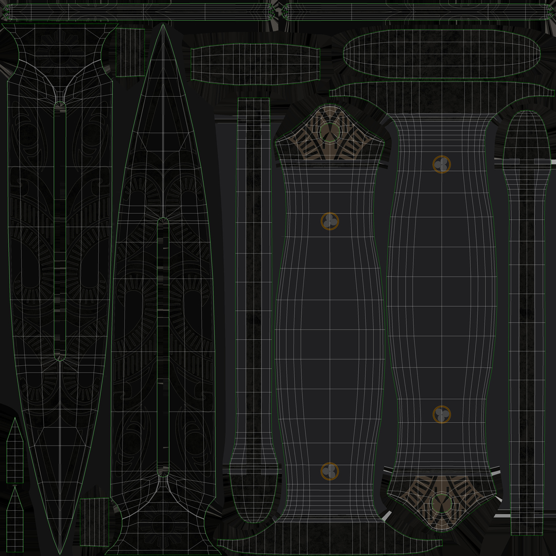 3D wihongi signature dagger - TurboSquid 1293538