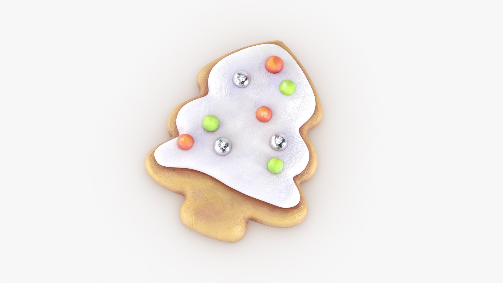 Cartoon Christmas Cookie B 3D Model - TurboSquid 2319428