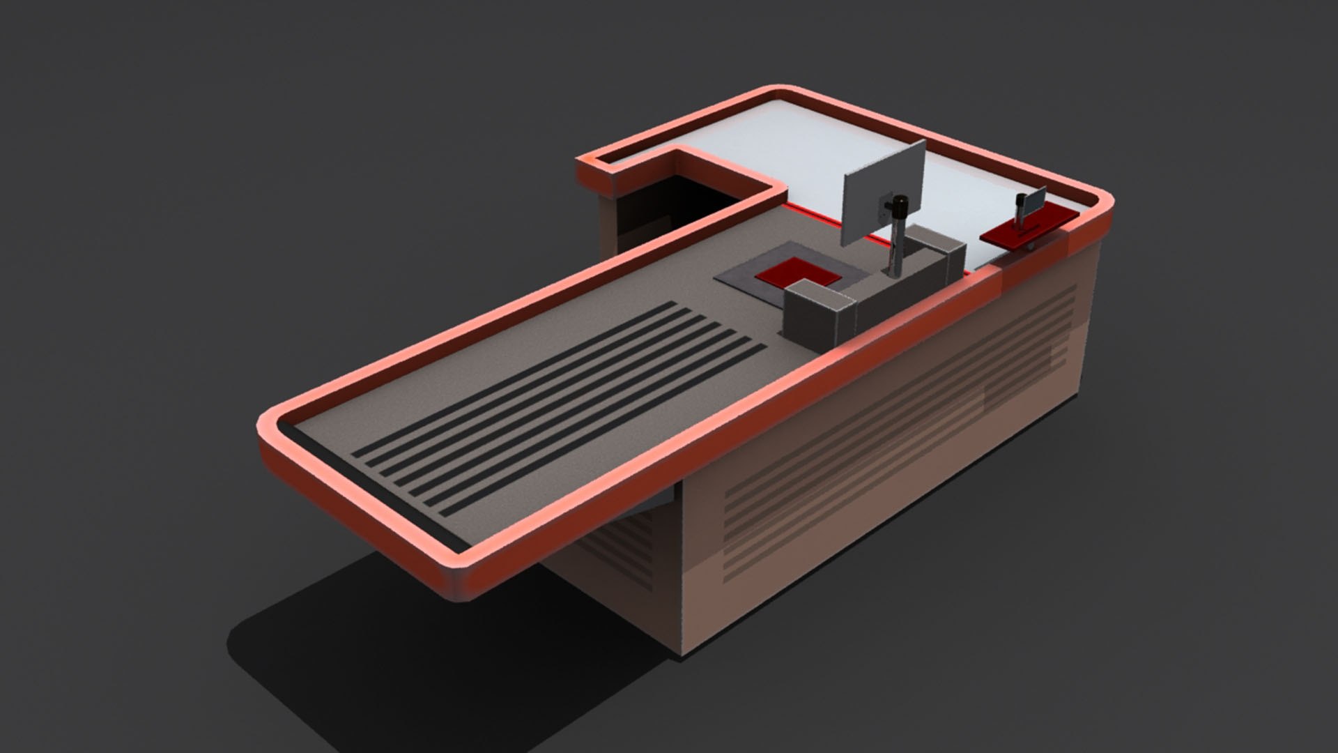 3D Cash Register Station Model - TurboSquid 2340067