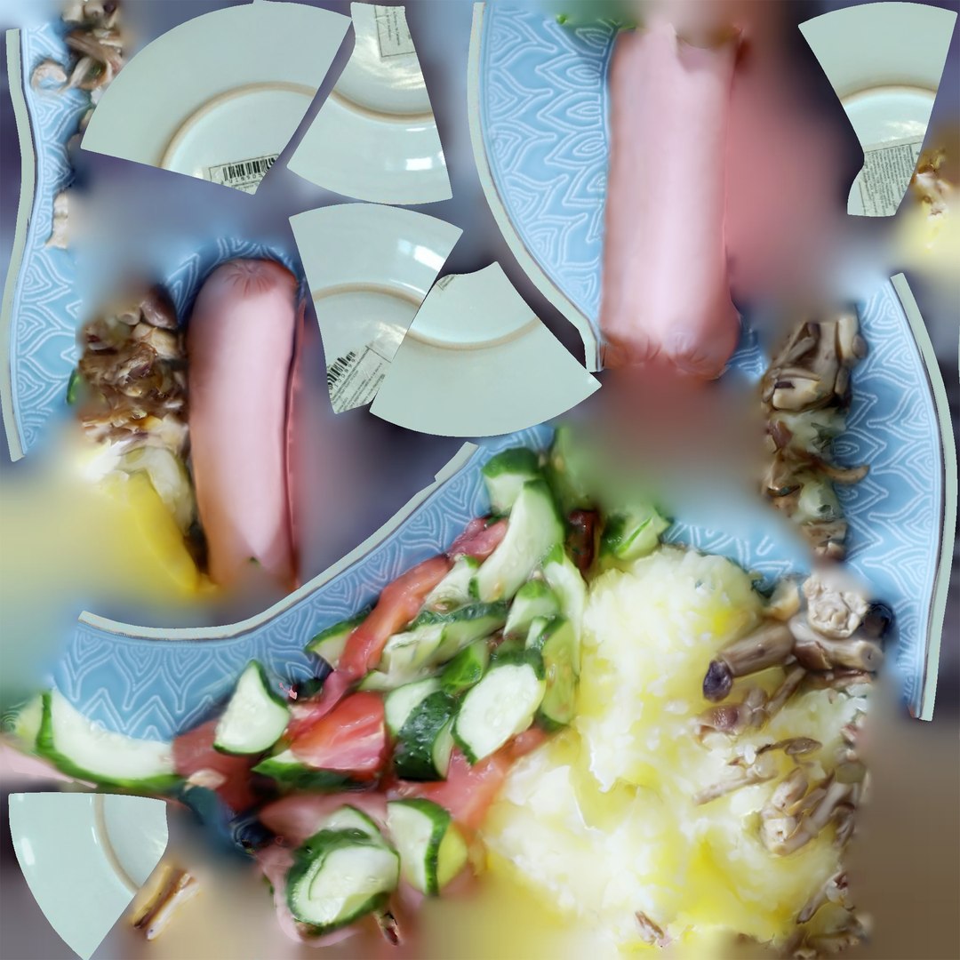 3D Model Meal On Plate - TurboSquid 1938597