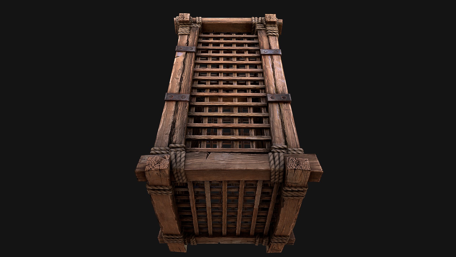 3D Wooden Prison Cage - TurboSquid 1986298