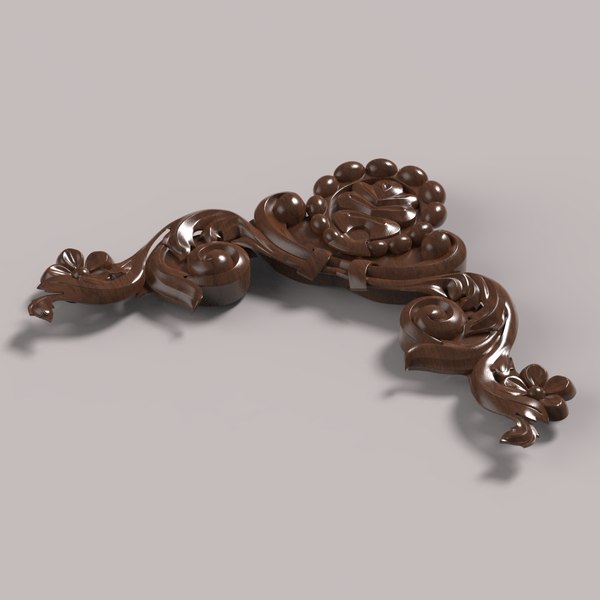 3D corner decor carving - TurboSquid 1206932