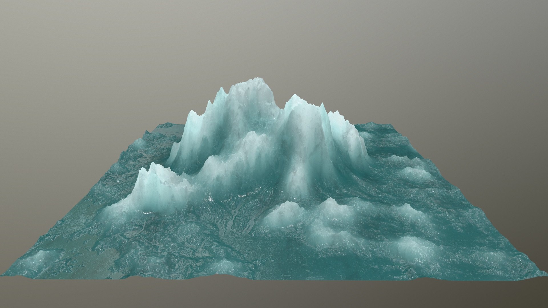 Ice Mountain Model - TurboSquid 1368467