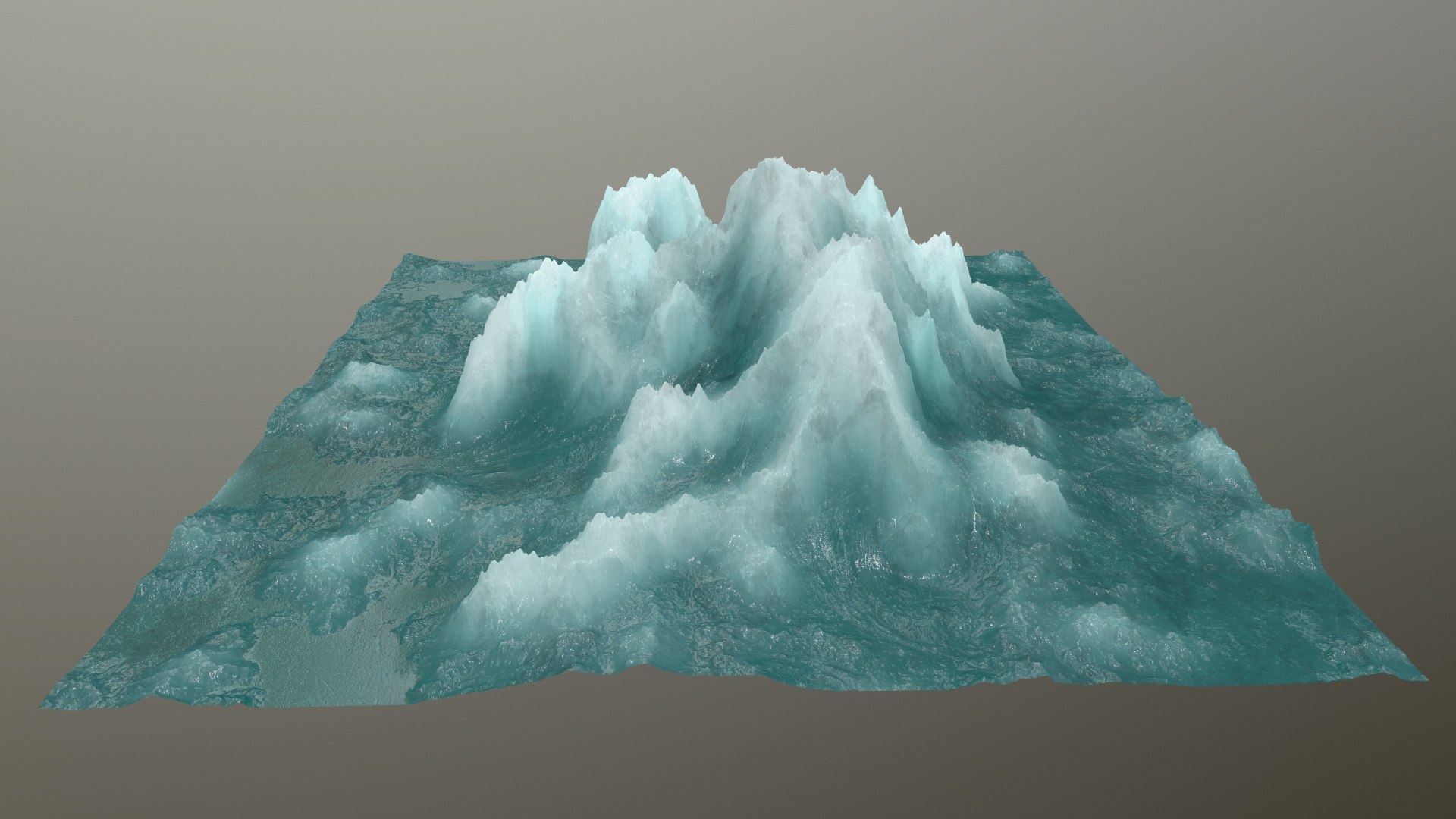 Ice Mountain Model - TurboSquid 1368467