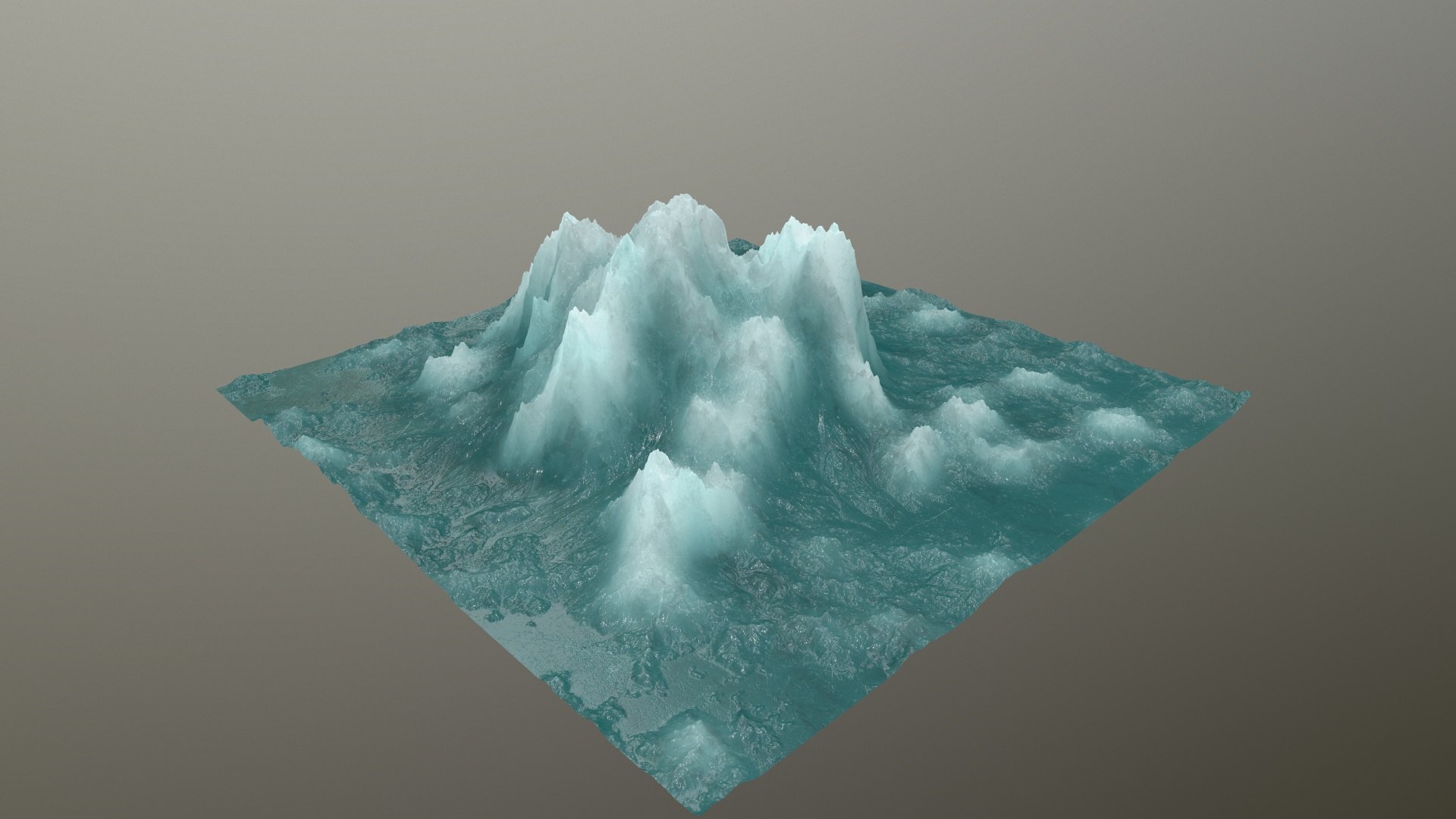 Ice Mountain Model - TurboSquid 1368467