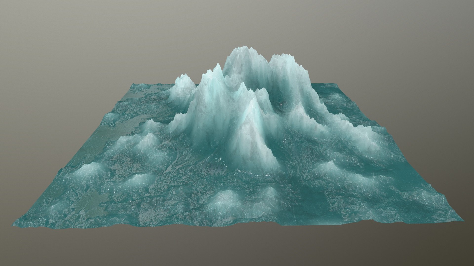 Ice Mountain Model - TurboSquid 1368467