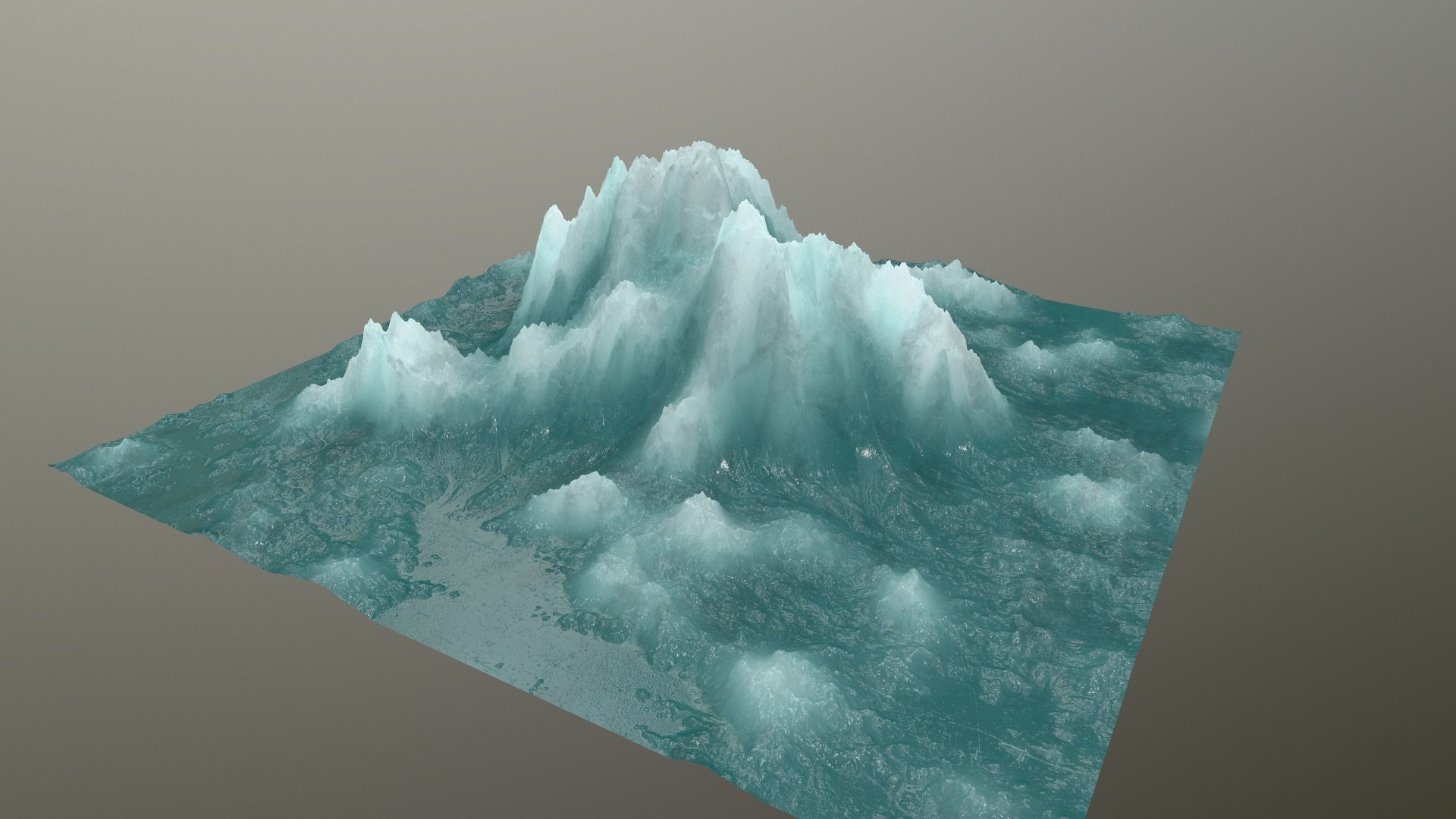 Ice Mountain Model - TurboSquid 1368467