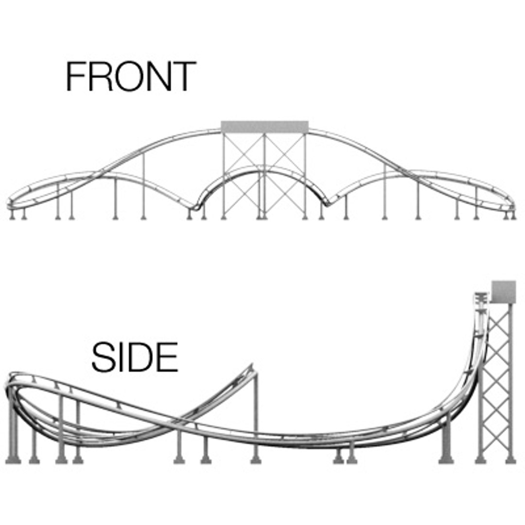 Roller Coaster 3d Model