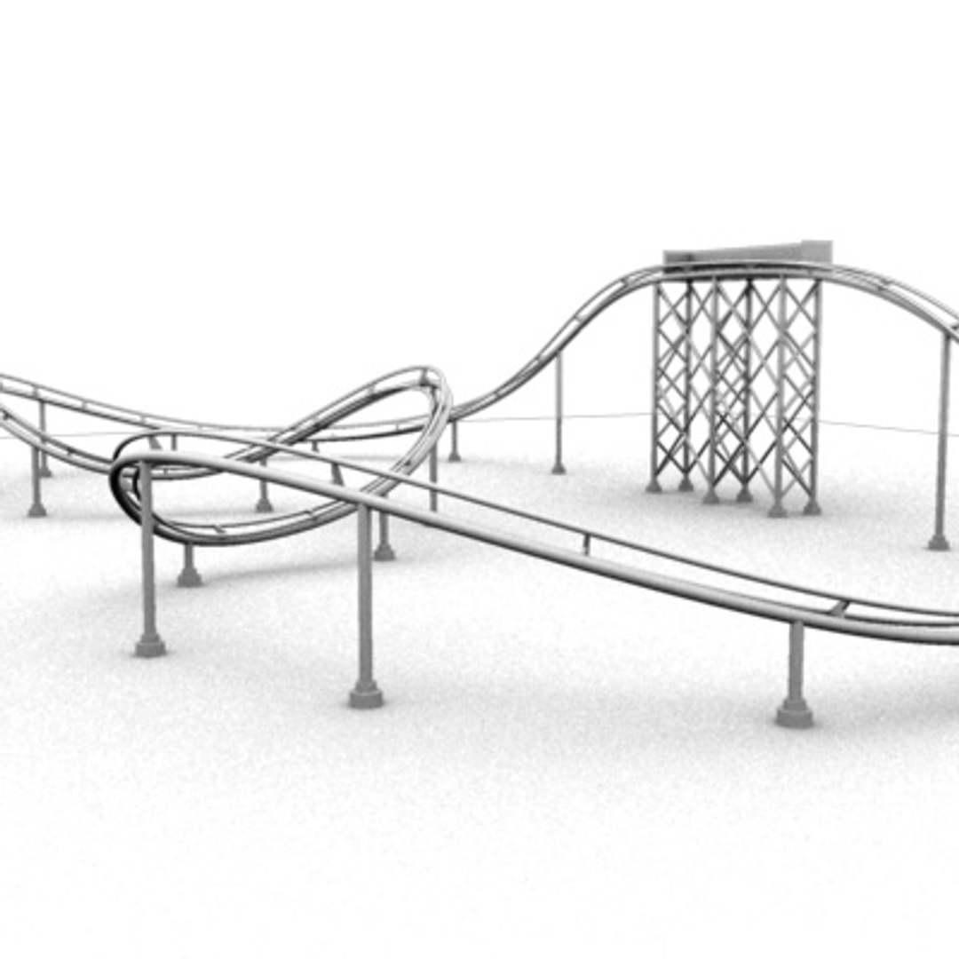 Roller Coaster 3d Model