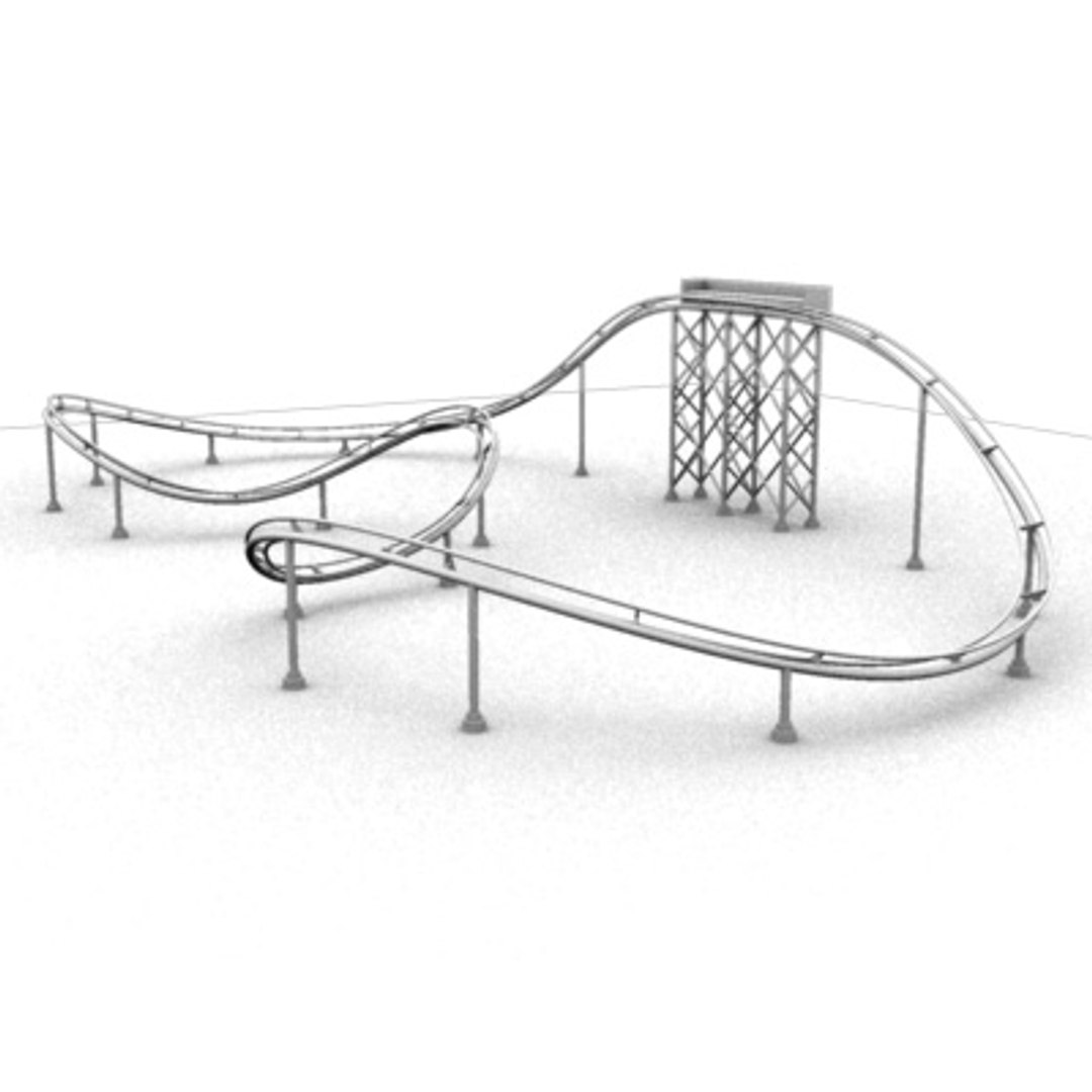 Roller Coaster 3d Model