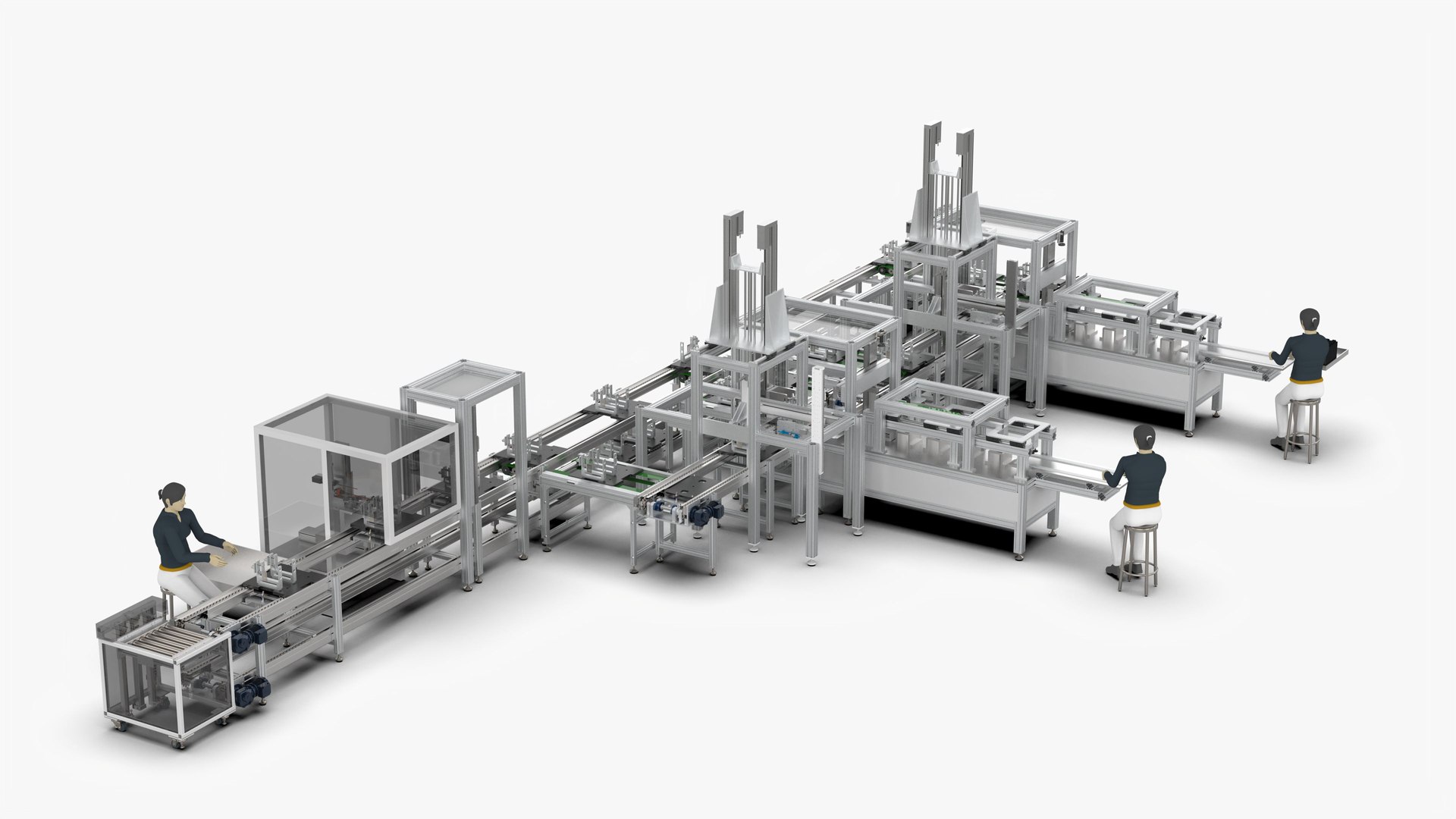 3D Automatic Soft Package Module Welding Line - TurboSquid 2010263