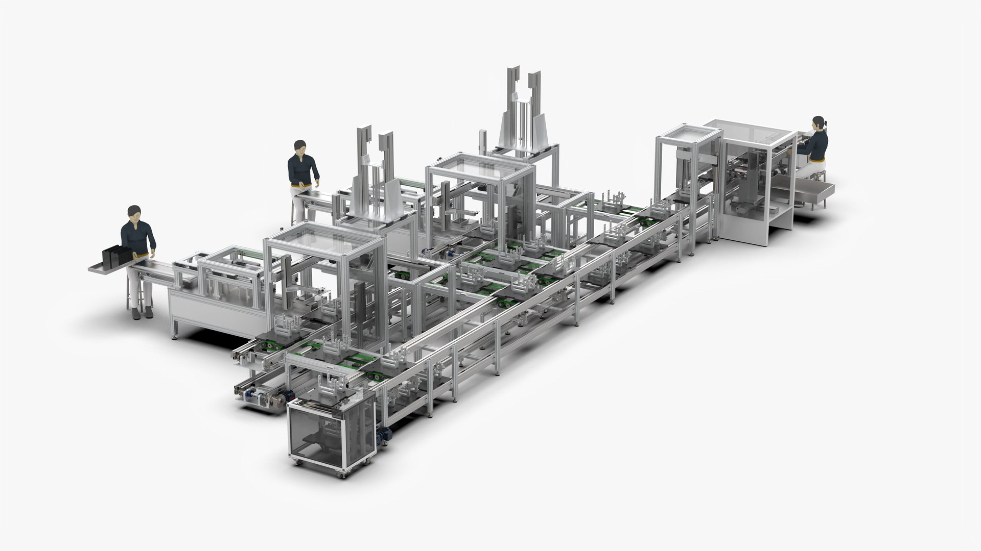 3D Automatic Soft Package Module Welding Line - TurboSquid 2010263