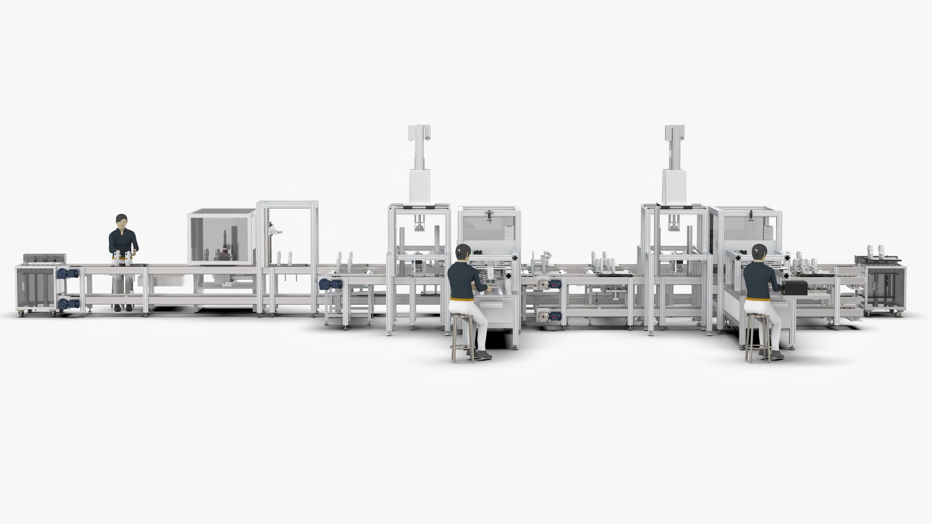 3D Automatic Soft Package Module Welding Line - TurboSquid 2010263