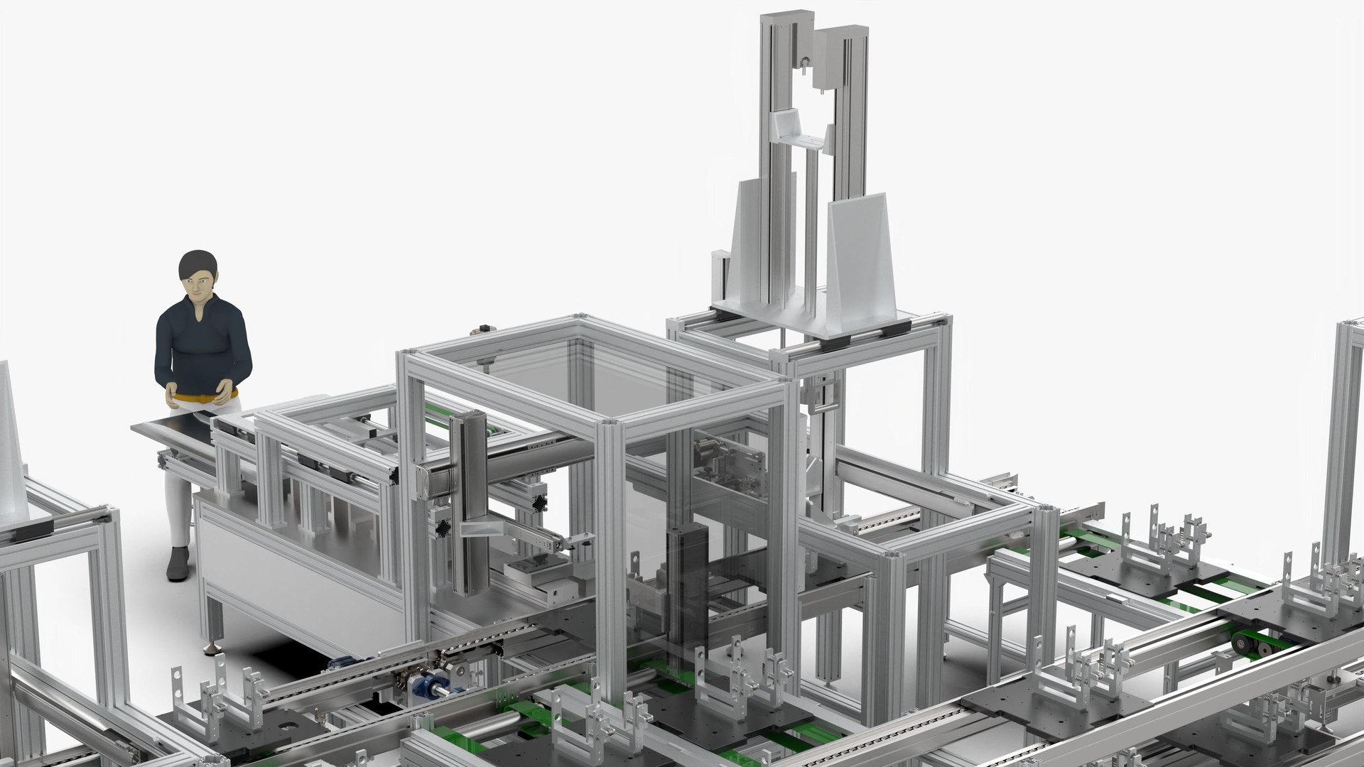 3D Automatic Soft Package Module Welding Line - TurboSquid 2010263