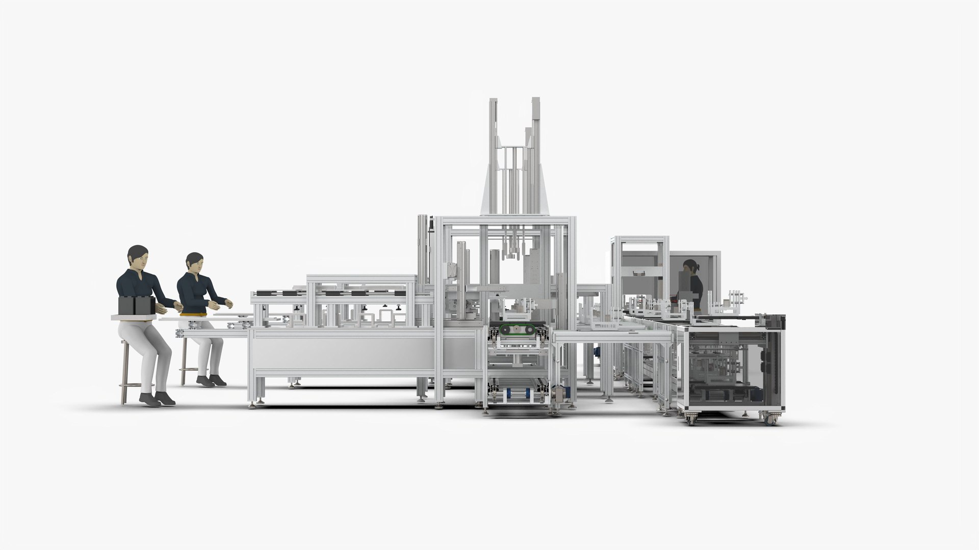 3D Automatic Soft Package Module Welding Line - TurboSquid 2010263