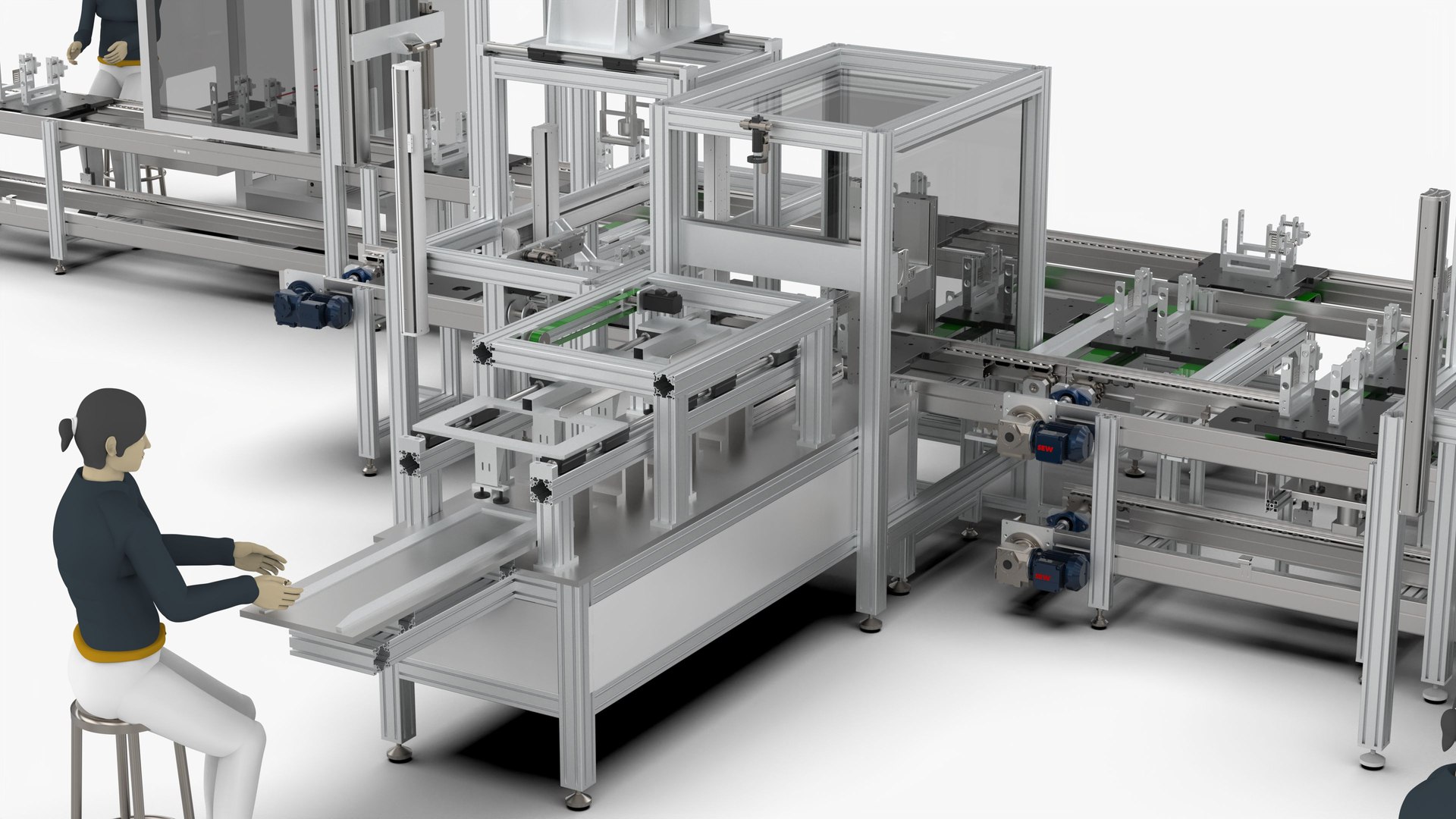 3D Automatic Soft Package Module Welding Line - TurboSquid 2010263