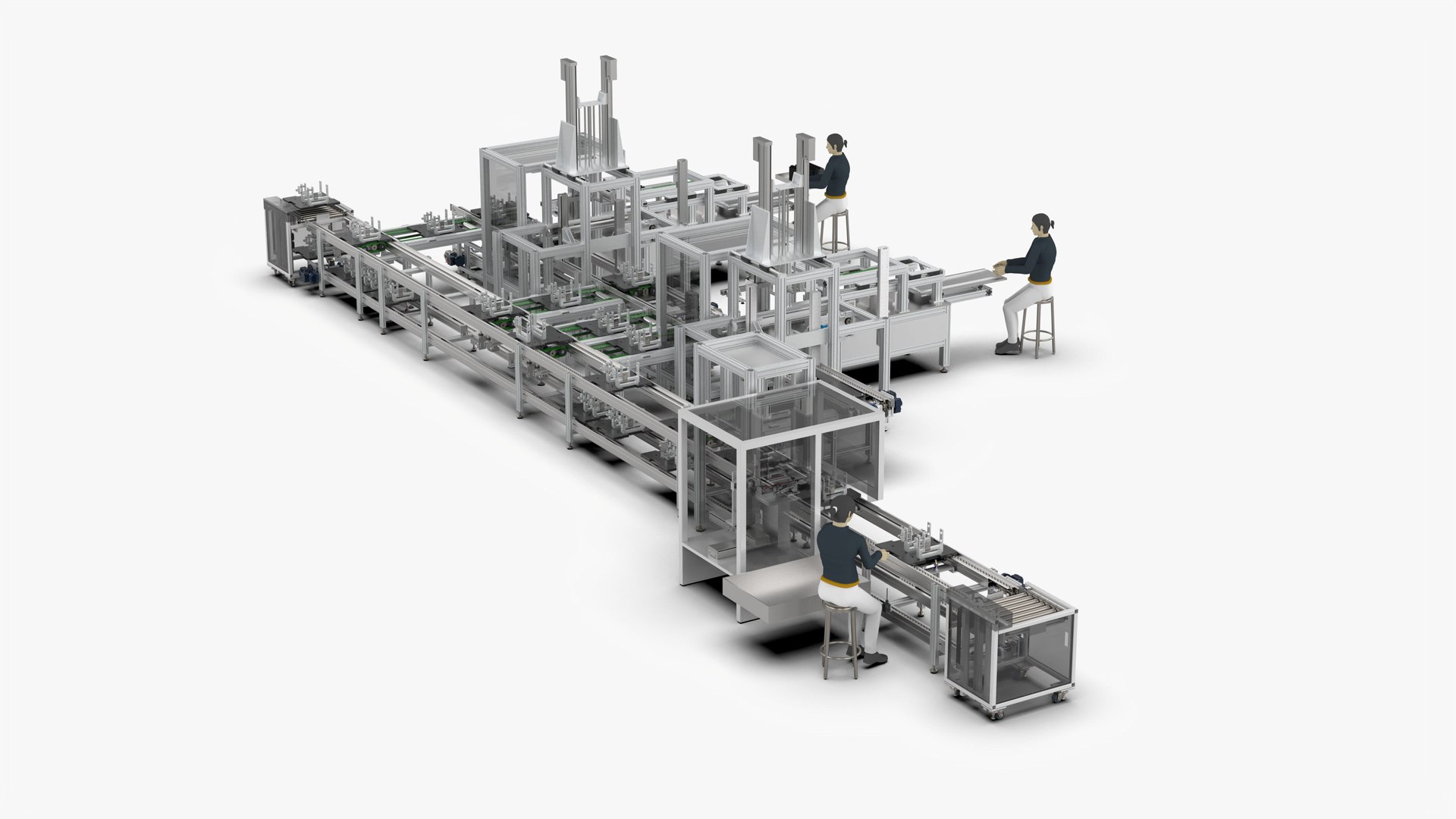 3D Automatic Soft Package Module Welding Line - TurboSquid 2010263