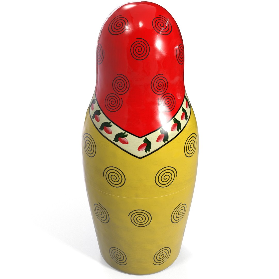 3d Babushka Nesting Doll Model