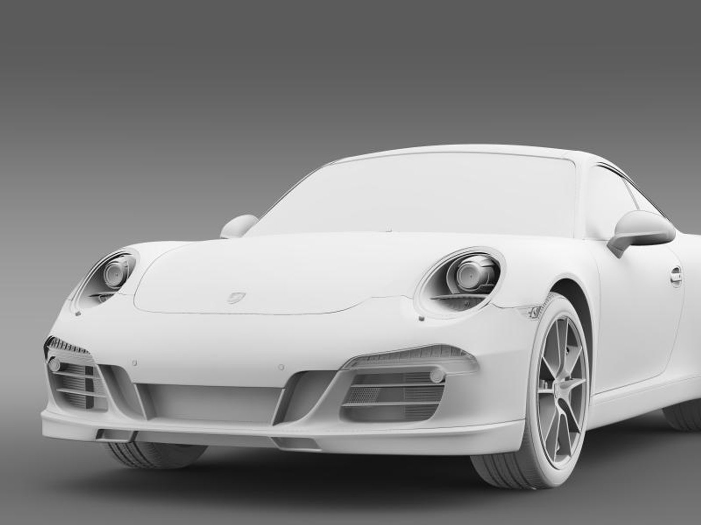 Porsche 911 Carerra 4s 3d Model