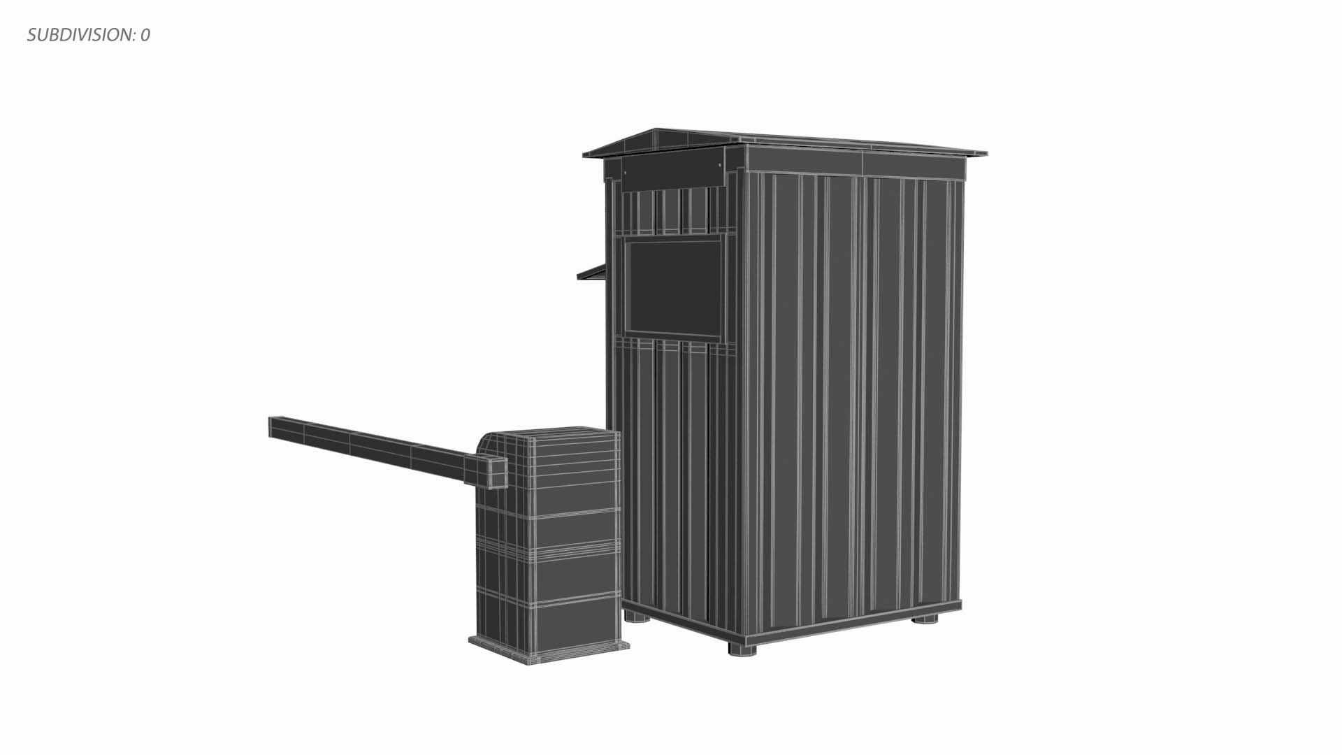 Security Cabin 3D Model - TurboSquid 1892585