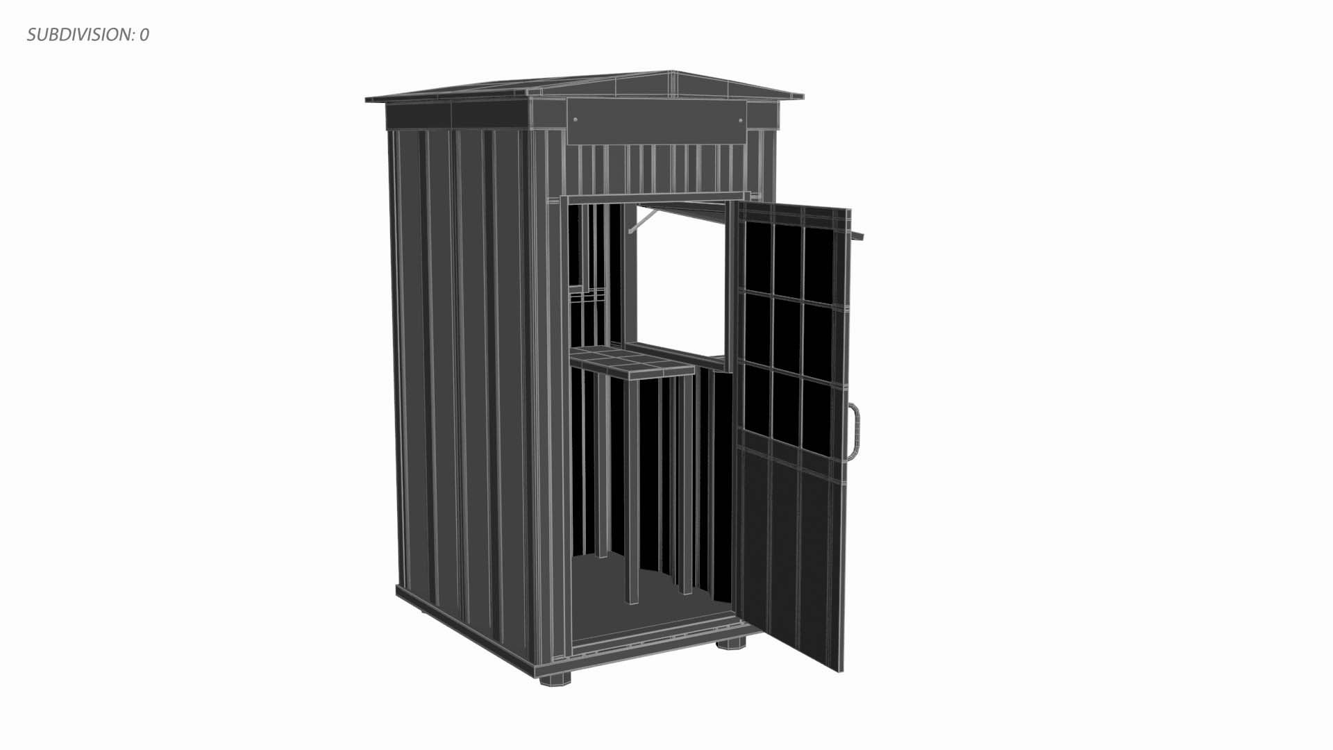 Security Cabin 3D Model - TurboSquid 1892585