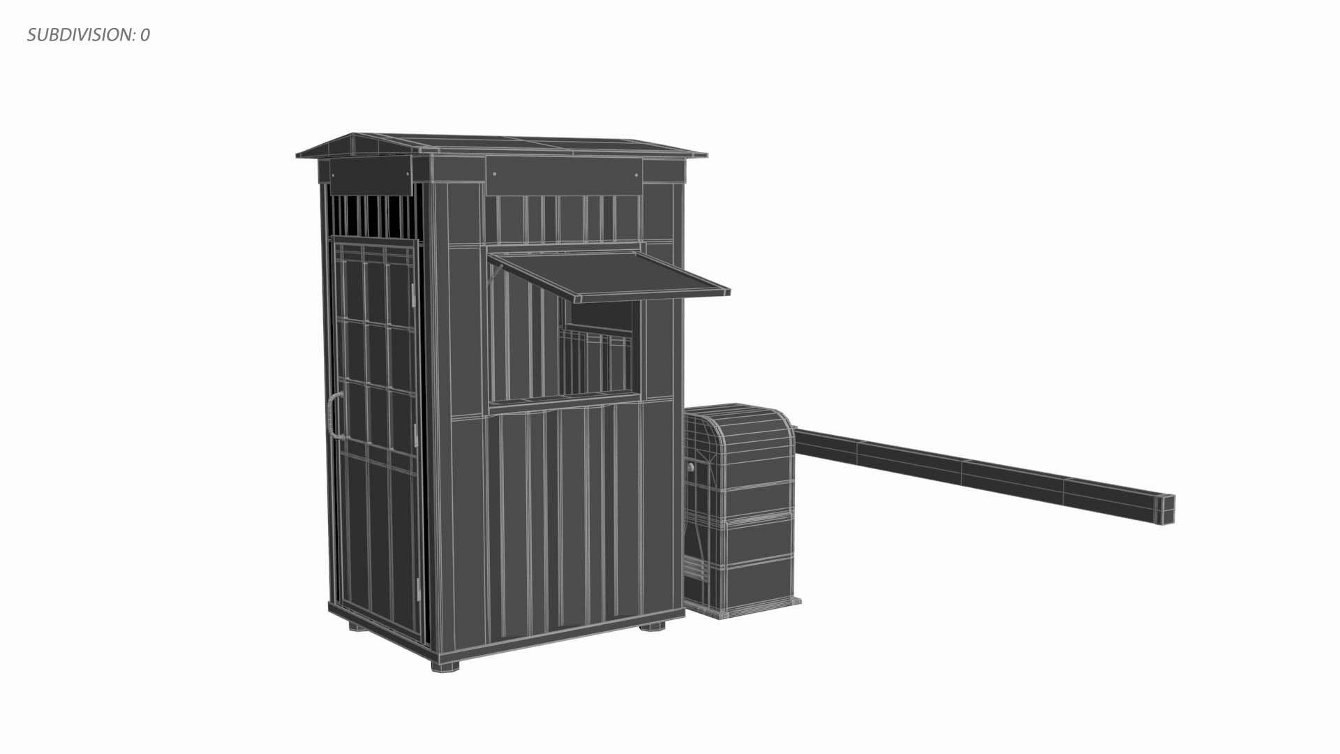 Security Cabin 3D Model - TurboSquid 1892585