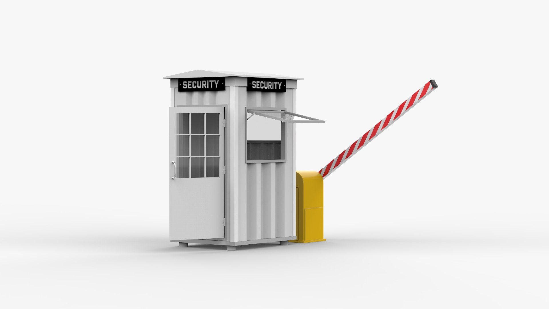 Security Cabin 3D Model - TurboSquid 1892585