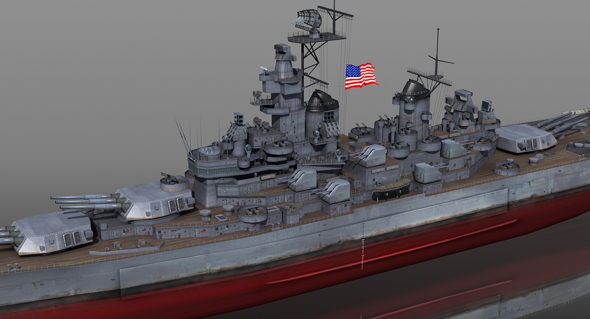 3D Model Uss Missouri Bb-63 1942-1945 - TurboSquid 1323898