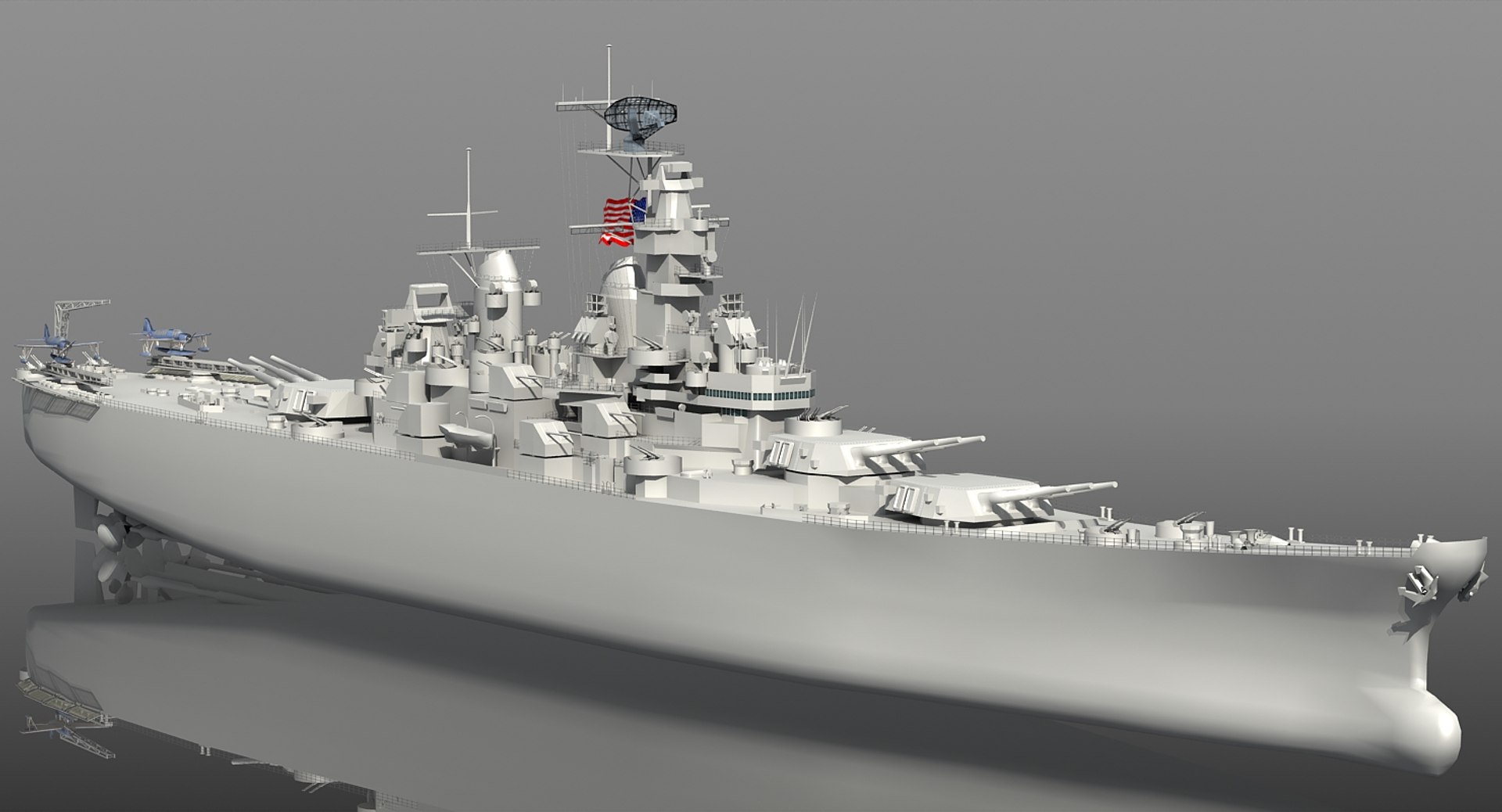 3D model uss missouri bb-63 1942-1945 - TurboSquid 1323898