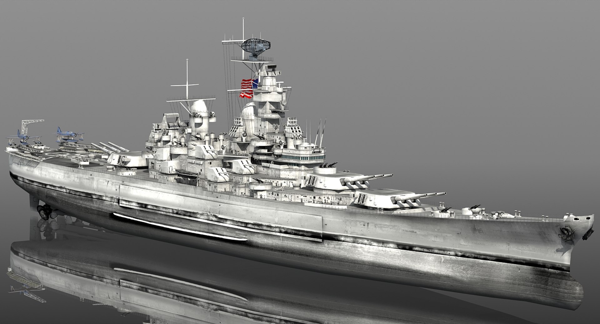 3D model uss missouri bb-63 1942-1945 - TurboSquid 1323898
