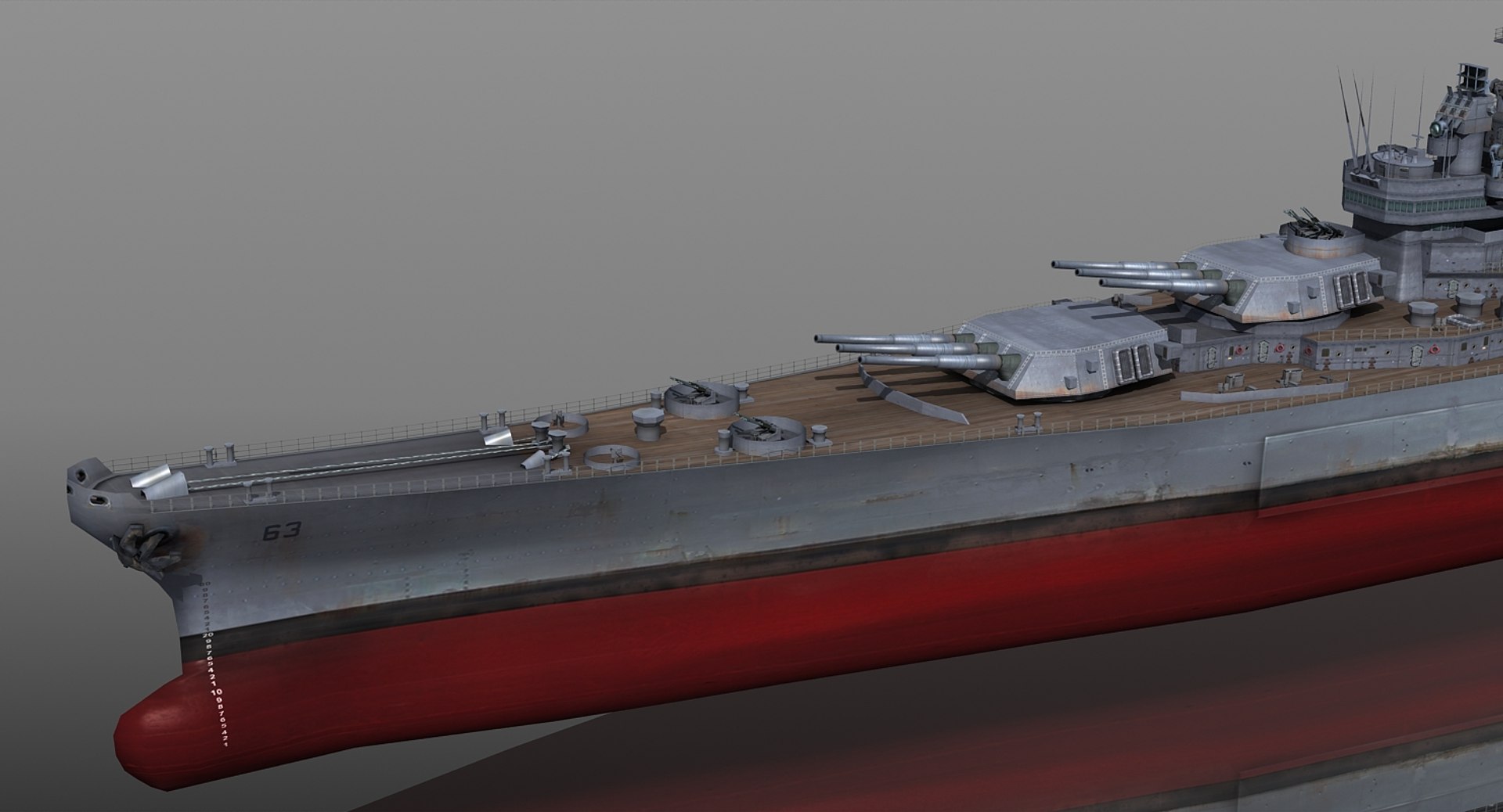 3D Model Uss Missouri Bb-63 1942-1945 - TurboSquid 1323898