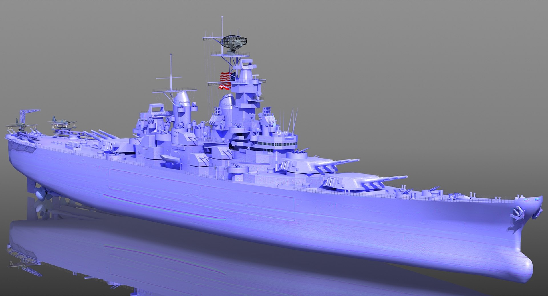 3D model uss missouri bb-63 1942-1945 - TurboSquid 1323898