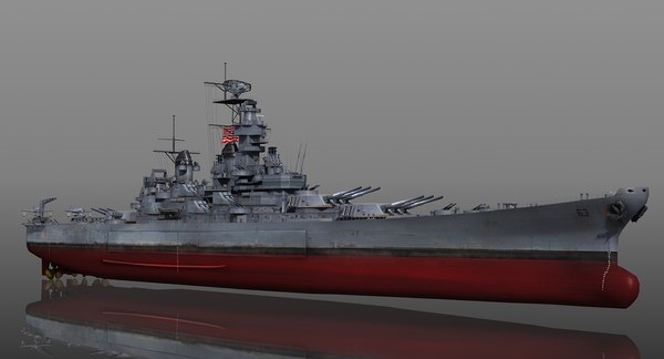 3D model uss missouri bb-63 1942-1945 - TurboSquid 1323898