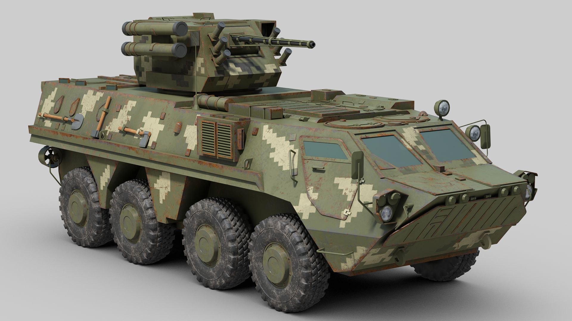 3D BTR 4 Bucephalus Model - TurboSquid 2387195