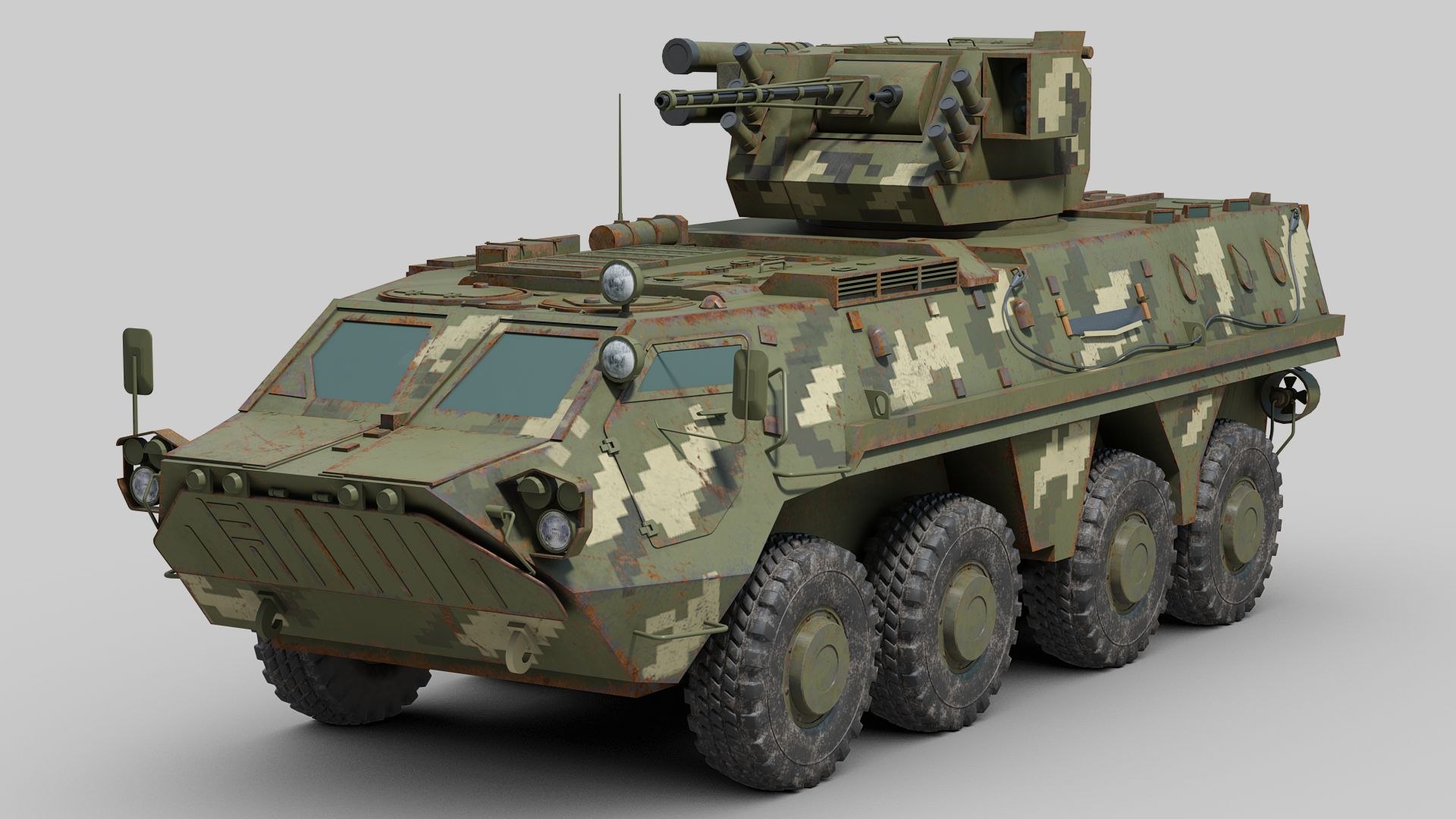 3D BTR 4 Bucephalus Model - TurboSquid 2387195
