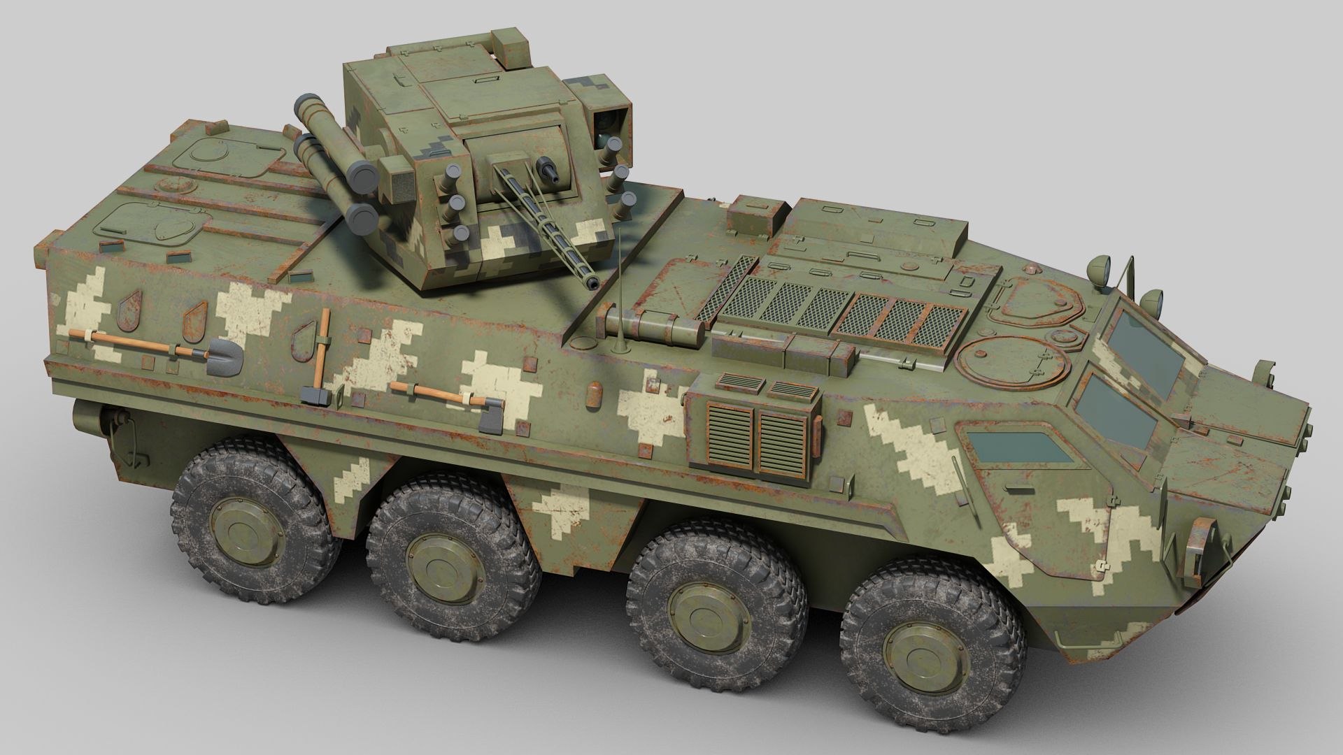 3D BTR 4 Bucephalus Model - TurboSquid 2387195