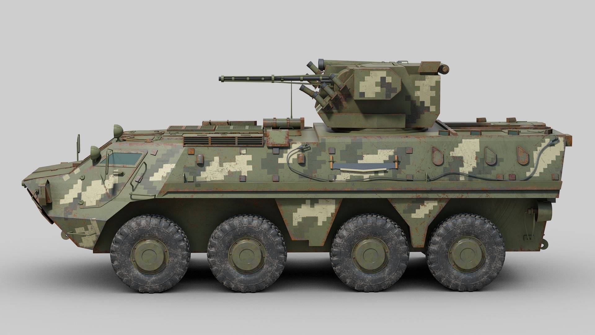 3D BTR 4 Bucephalus Model - TurboSquid 2387195