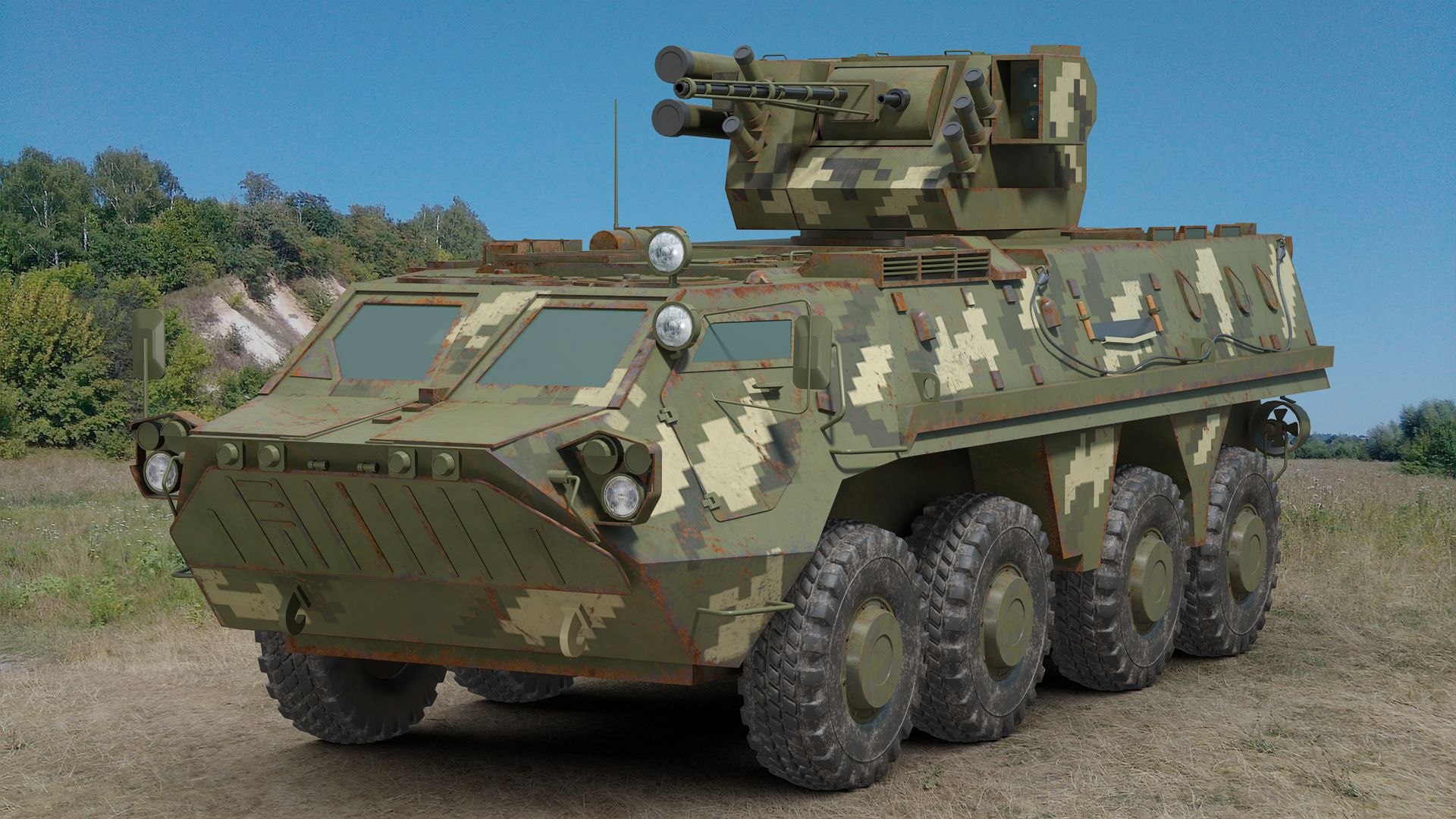 3D BTR 4 Bucephalus Model - TurboSquid 2387195
