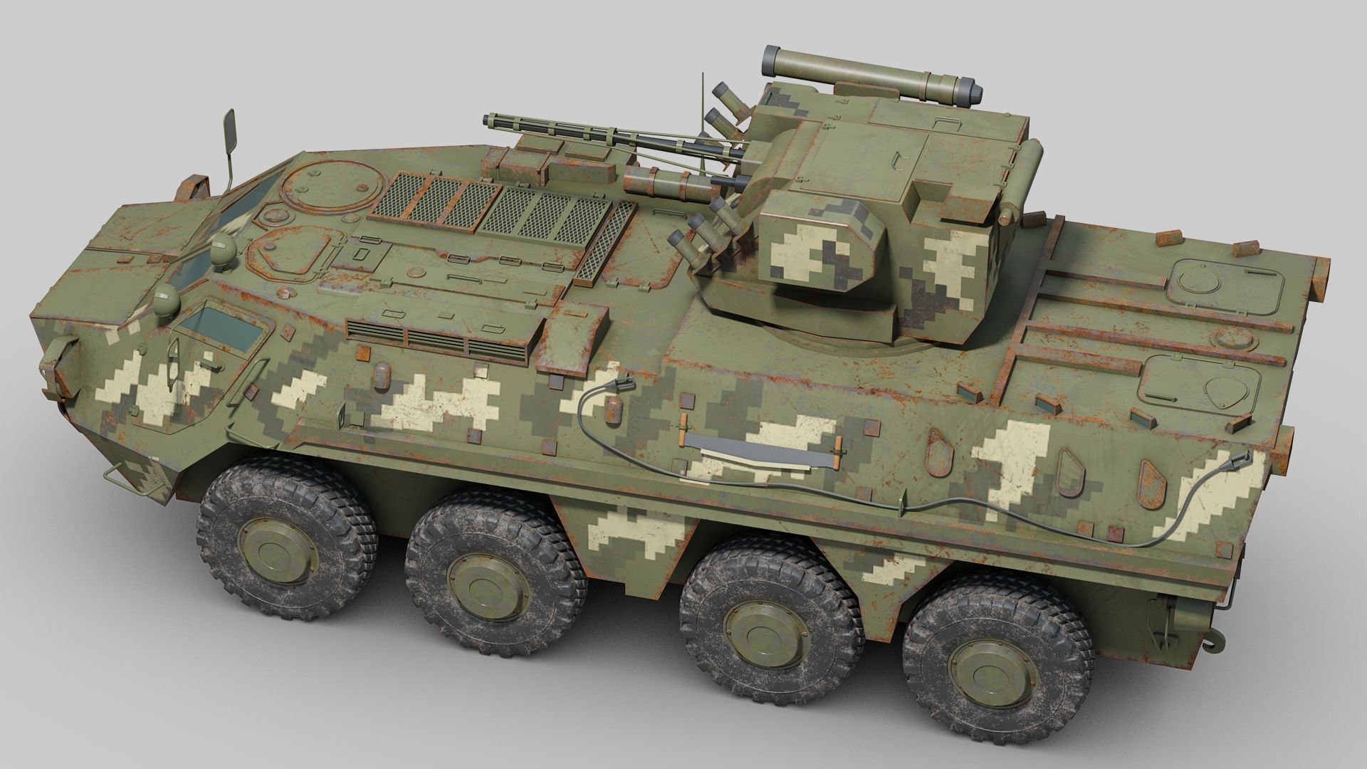 3D BTR 4 Bucephalus Model - TurboSquid 2387195