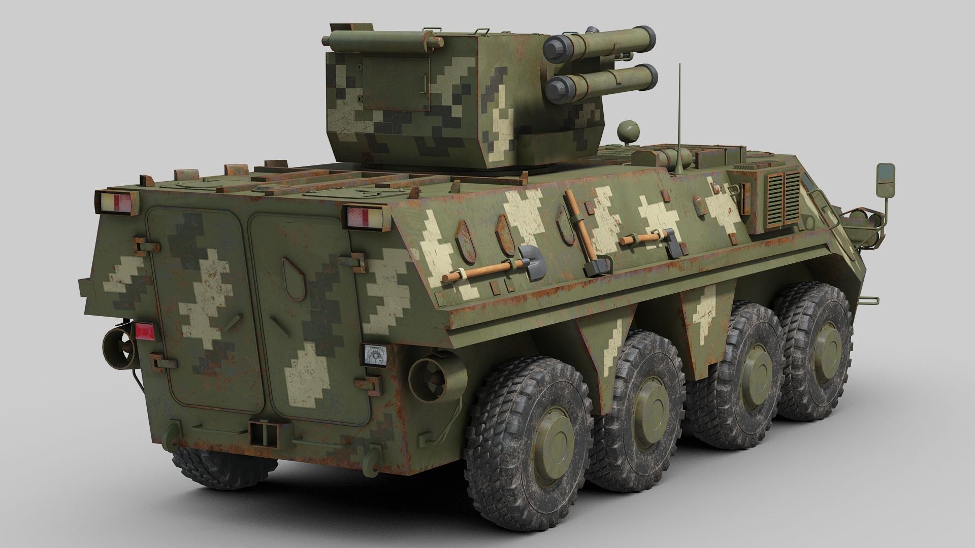 3D BTR 4 Bucephalus Model - TurboSquid 2387195